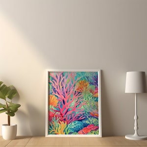 Tropical Preppy Coral 10 Non-seamless Tropical Digital Papers - Etsy