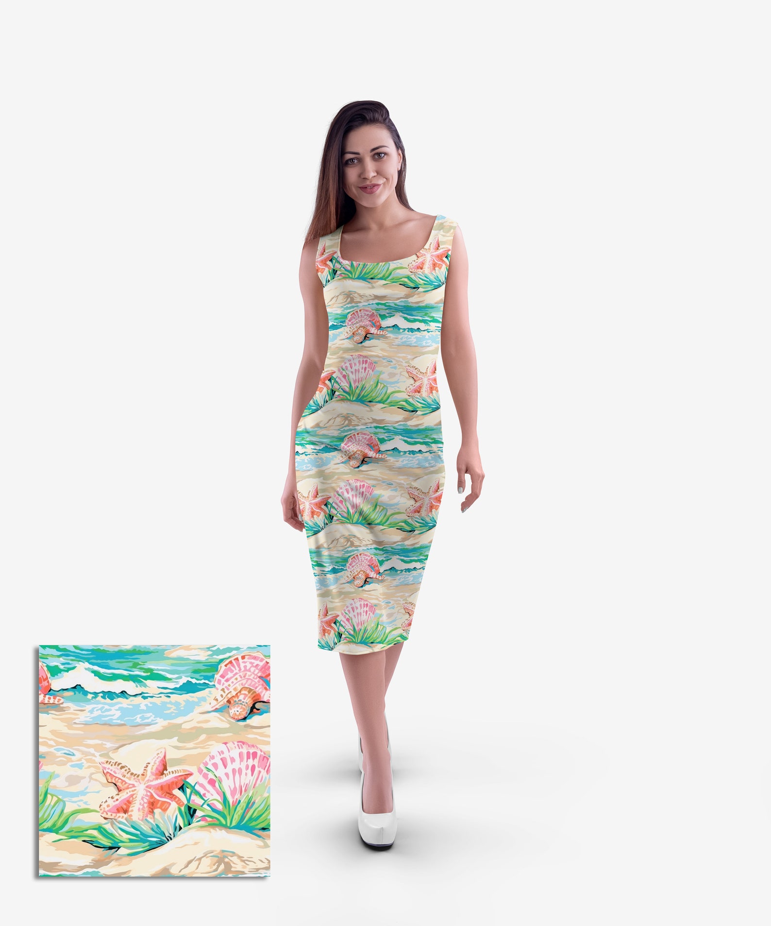 Preppy Inspired Seashells Pack 2 Digital Paper, 10 Seamless Patterns ...