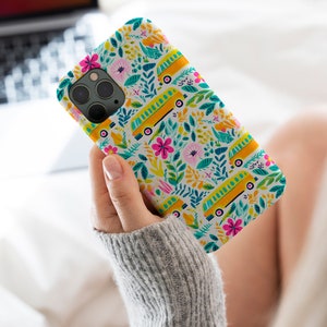 Preppy School Bus Digital Paper, 1 Seamless Pattern for Scrapbook Paper ...