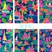 Sailboat Tropical Digital Paper, 10 Seamless Preppy Colorful Floral ...