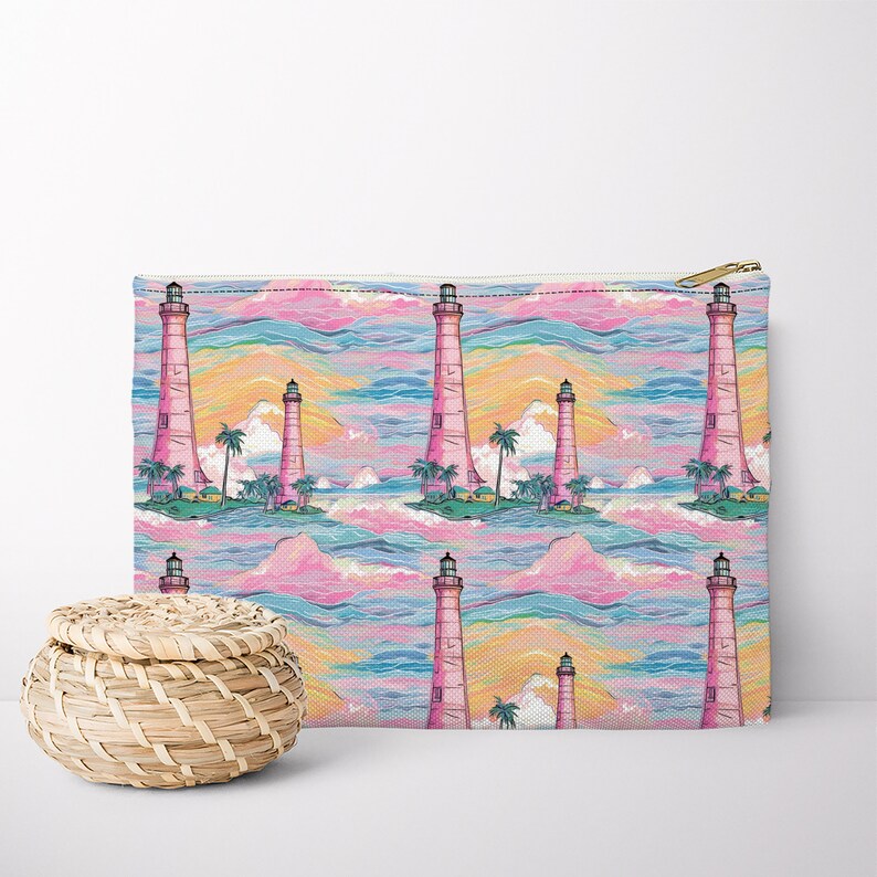 Preppy Pastel Lighthouse Digital Paper 10 Seamless Preppy - Etsy