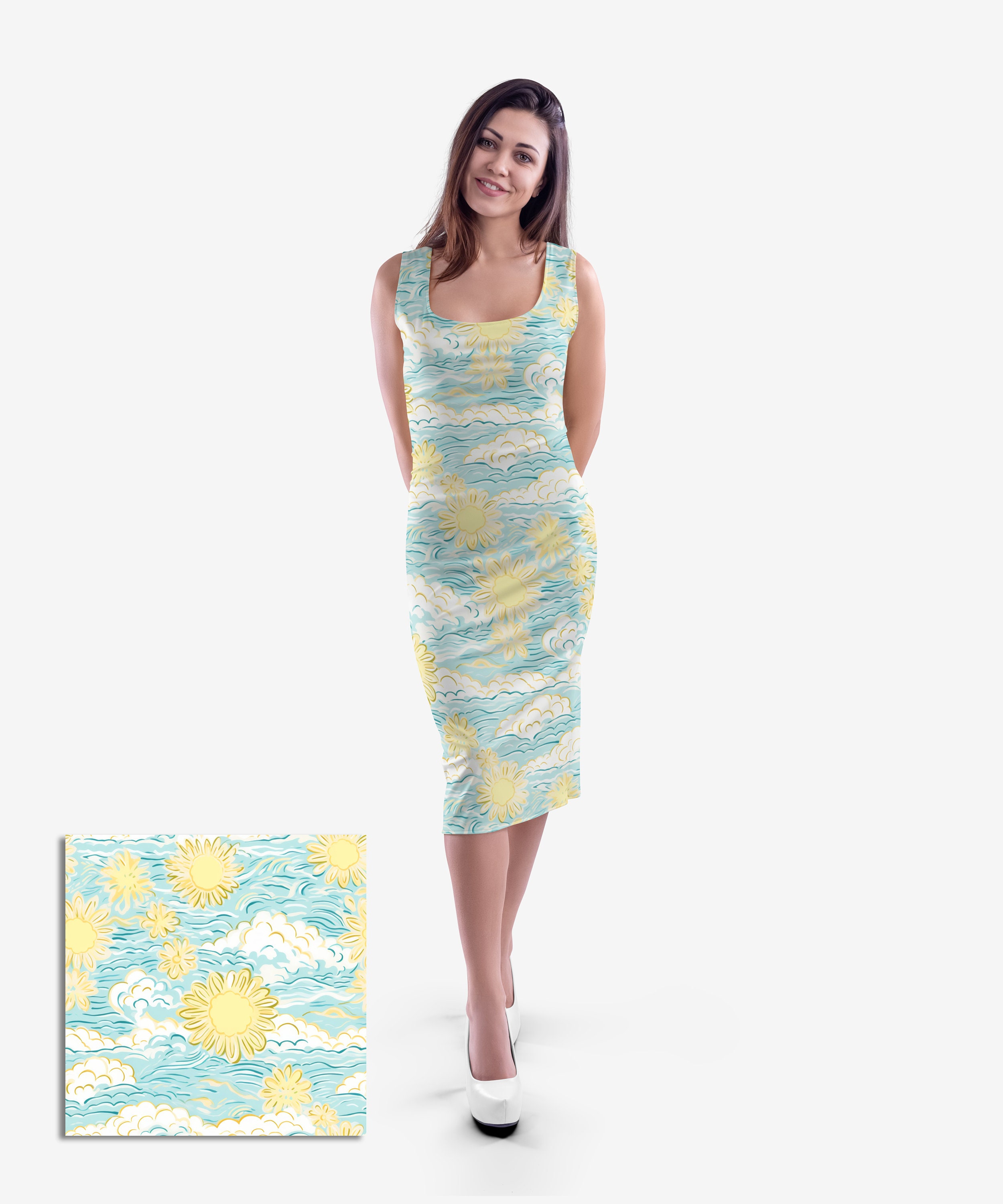 Preppy Sunshine & Clouds Digital Paper 10 Seamless Patterns - Etsy