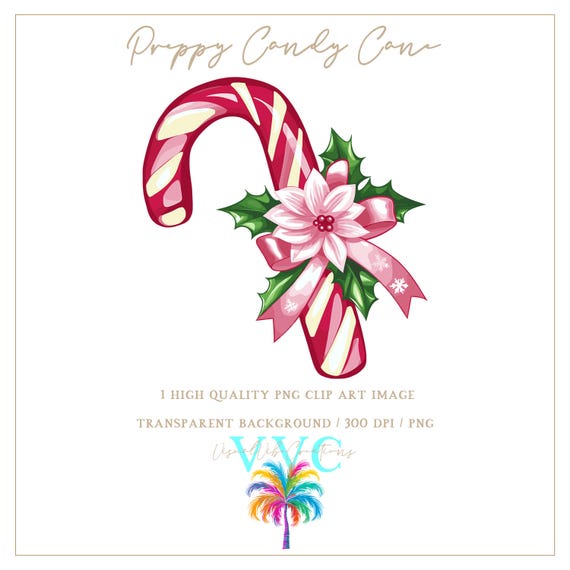 Pink Candy Cane Clip Art