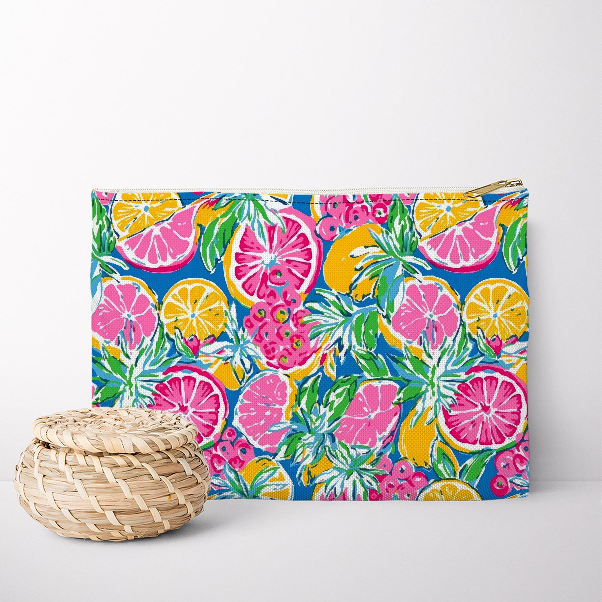 Summer Tropical Fruit Digital Paper, 10 Seamless Preppy Patterns for ...