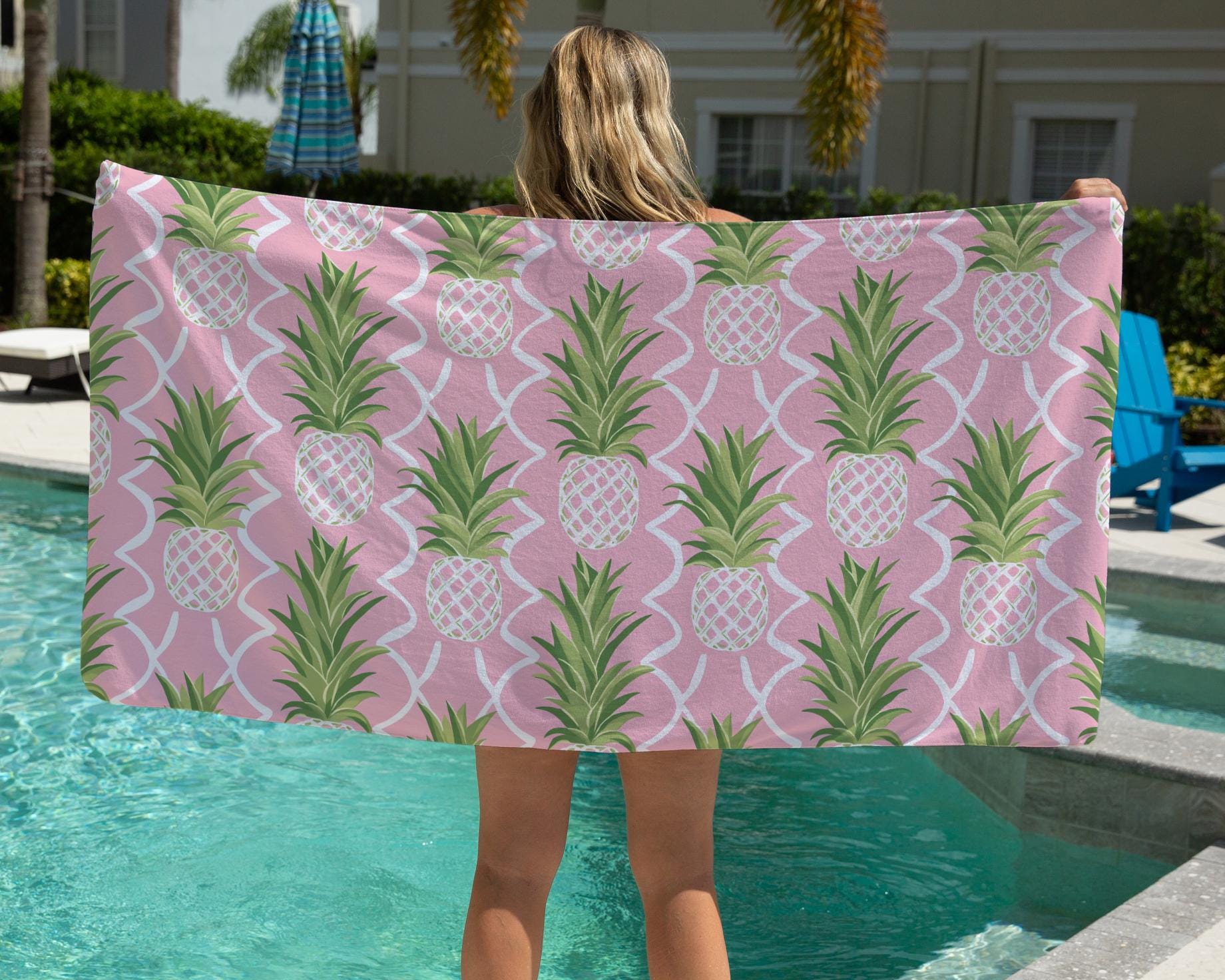 Preppy Pink Pineapple Digital Paper, 1 Seamless Pattern for Printable ...