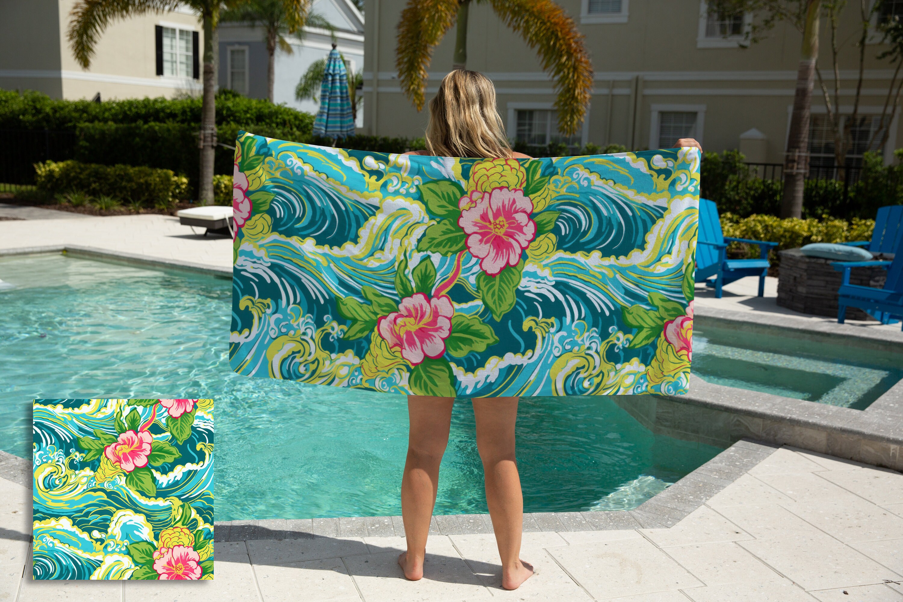 Preppy Inspired Ocean Waves Digital Paper 10 Seamless - Etsy