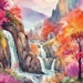 Rainbow Fallscape - Etsy