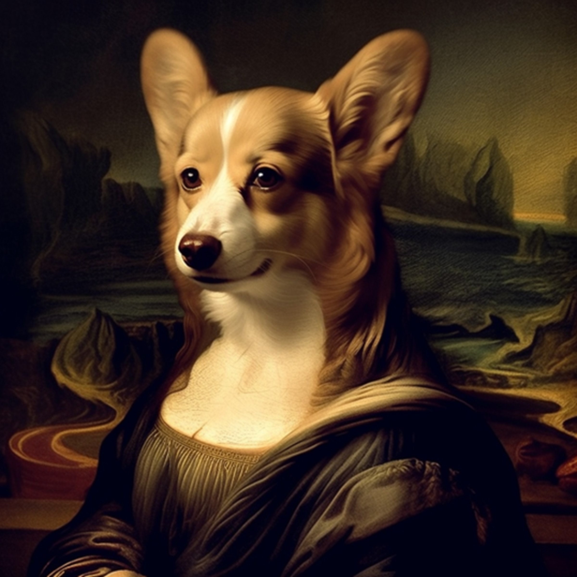 The Corgi Lisa - Etsy