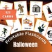 121 Halloween Cards, Montessori Flash Cards, Pre-school Cards ...
