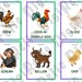 65 Animal Sound Flash Cards, Montessori Flash Cards, Pre-school Cards ...