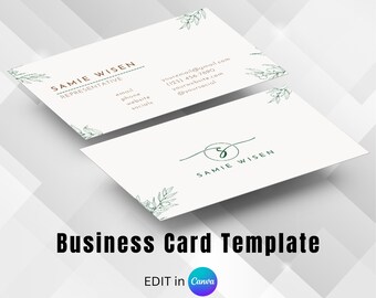 Editable Business and Calling Card Templates - Etsy