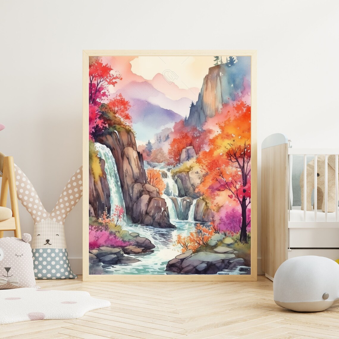 Rainbow Fallscape - Etsy
