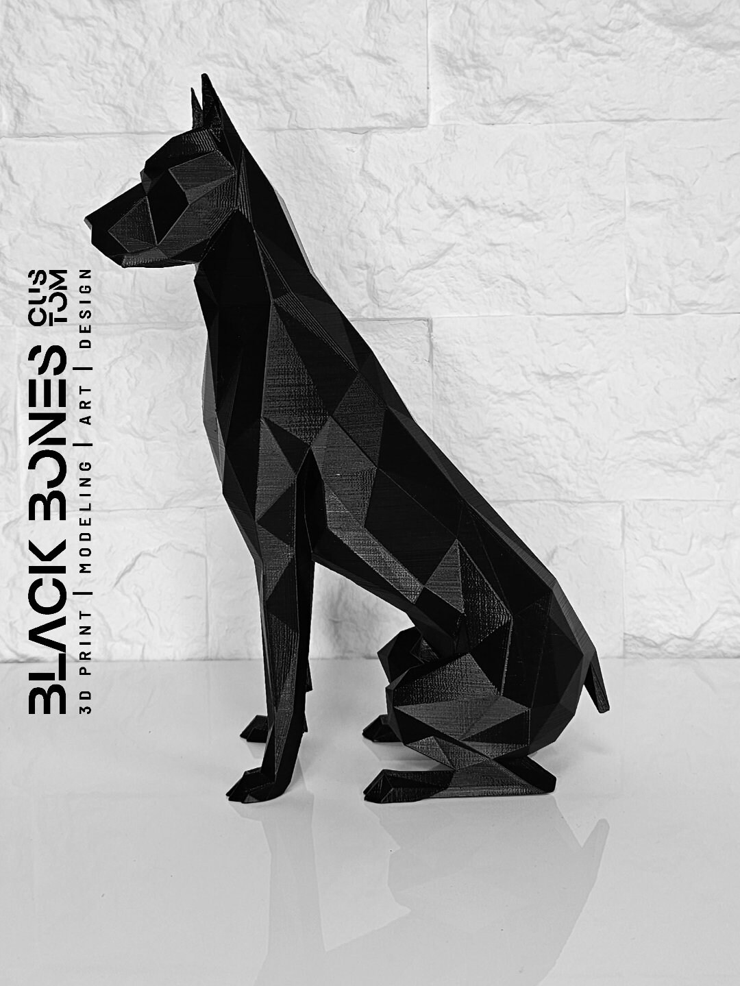 Low Poly Doberman | Dog Figure | Sculpture | 3D Print | Gift - Etsy
