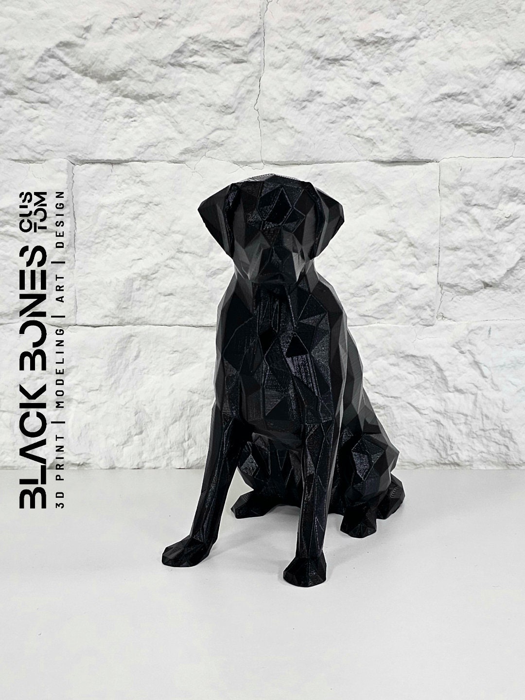 Low Poly Labrador Dog Figure Sculpture 3D Print Gift - Etsy