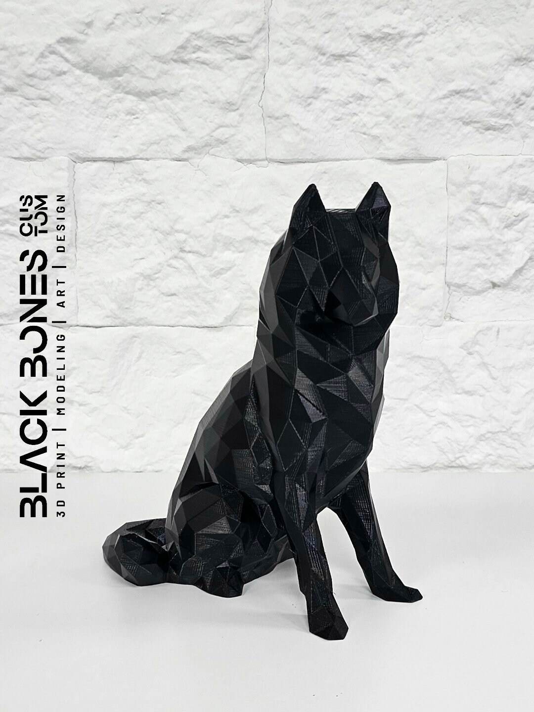 Low Poly Husky Dog Figure Sculpture 3D Print Gift - Etsy