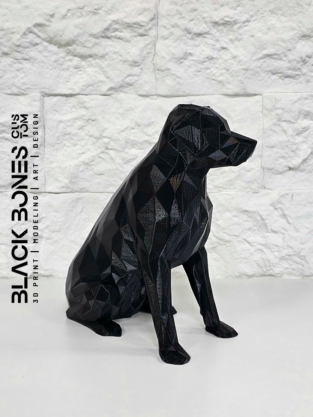 Low Poly Labrador | Dog Figure | Sculpture | 3D Print | Gift - Etsy