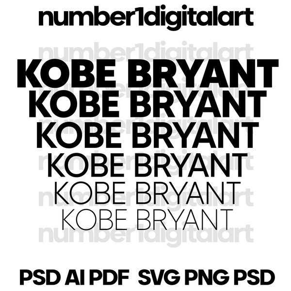 Kobe Bryant Mamba Svg - Etsy
