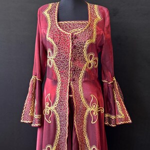 Traditional Vintage Turkish Wedding Dress Red Shalwar Bindalli, Turkish ...