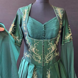Traditional Vintage Green Bindalli Dress, Turkish Sultan Women's ...