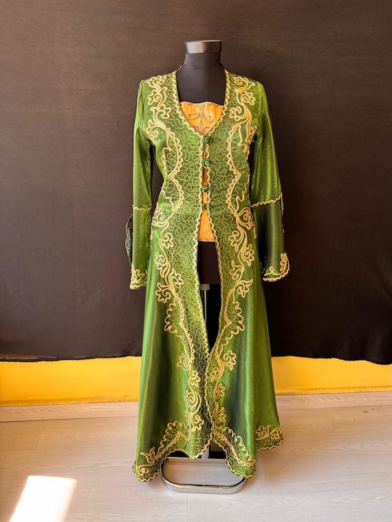 Traditional Green Bindalli Dress, Turkish Sultan Wome… - Gem