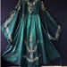 Traditional Vintage Green Bindalli Dress, Turkish Sultan Women's ...