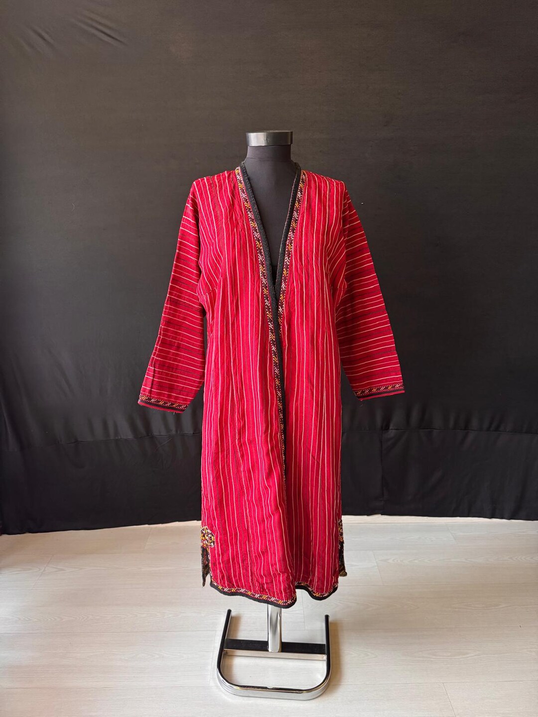 Traditional Antique Turkmen Overcoat, Silk Embroidered Chapan,authentic ...
