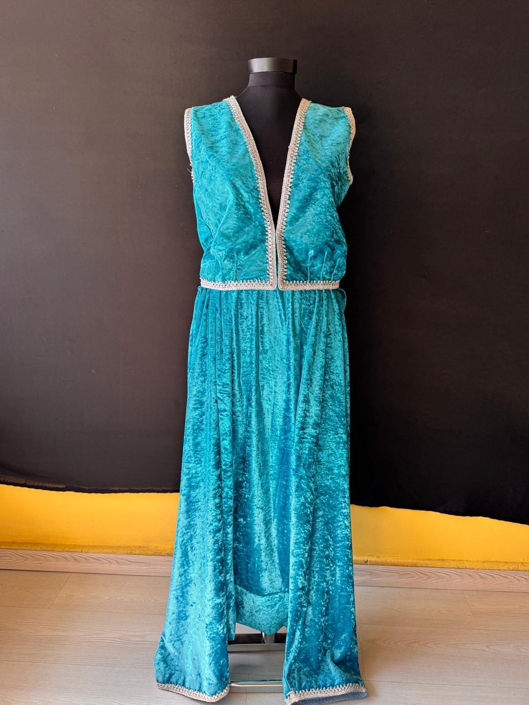 Silk Velvet Turkish Shalwar Suit –traditional Turkish Bindalli for ...