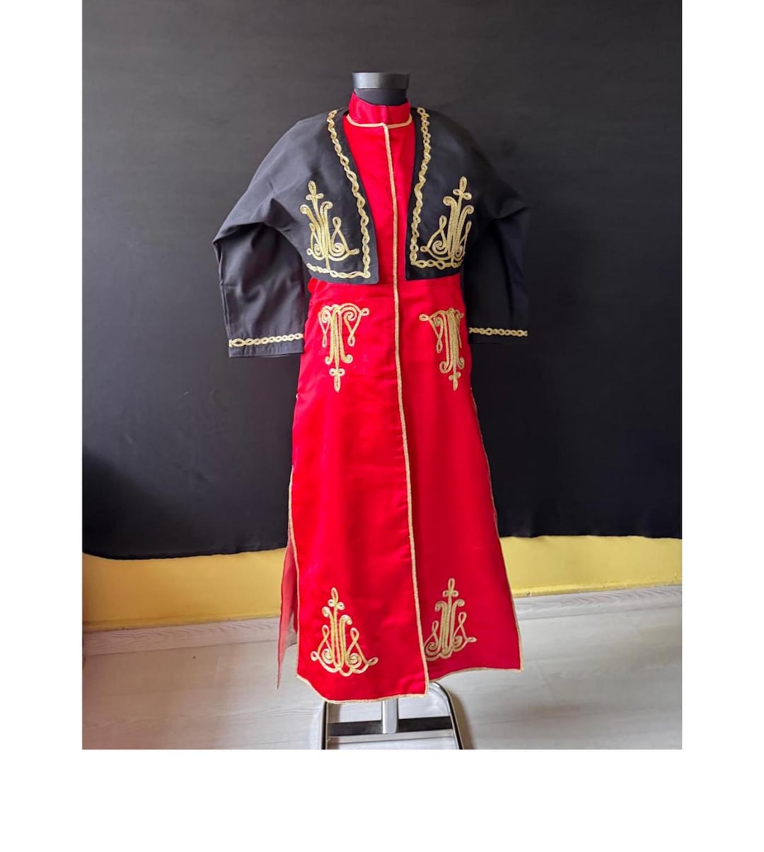Traditional Vintage Turkish Wedding Dress Embroidered Cepken Bindallı ...