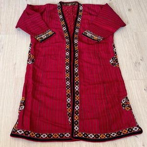 Overcoat, Turkmen Silk Embroidered Chapan, Antique Jacket, Kimono ...