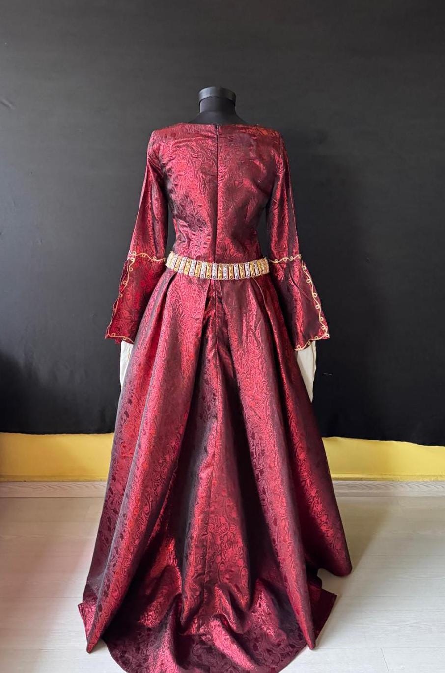 Vintage Maroon Bindalli Dress: Turkish Ottoman Style, Size S/M - Etsy