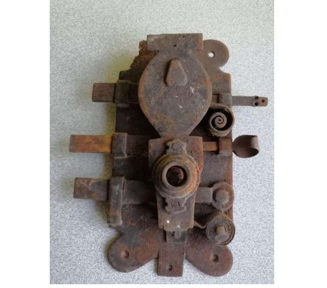 Antique Door Lock, Forged Door Lock, Antique Key, Old Lock, Home ...