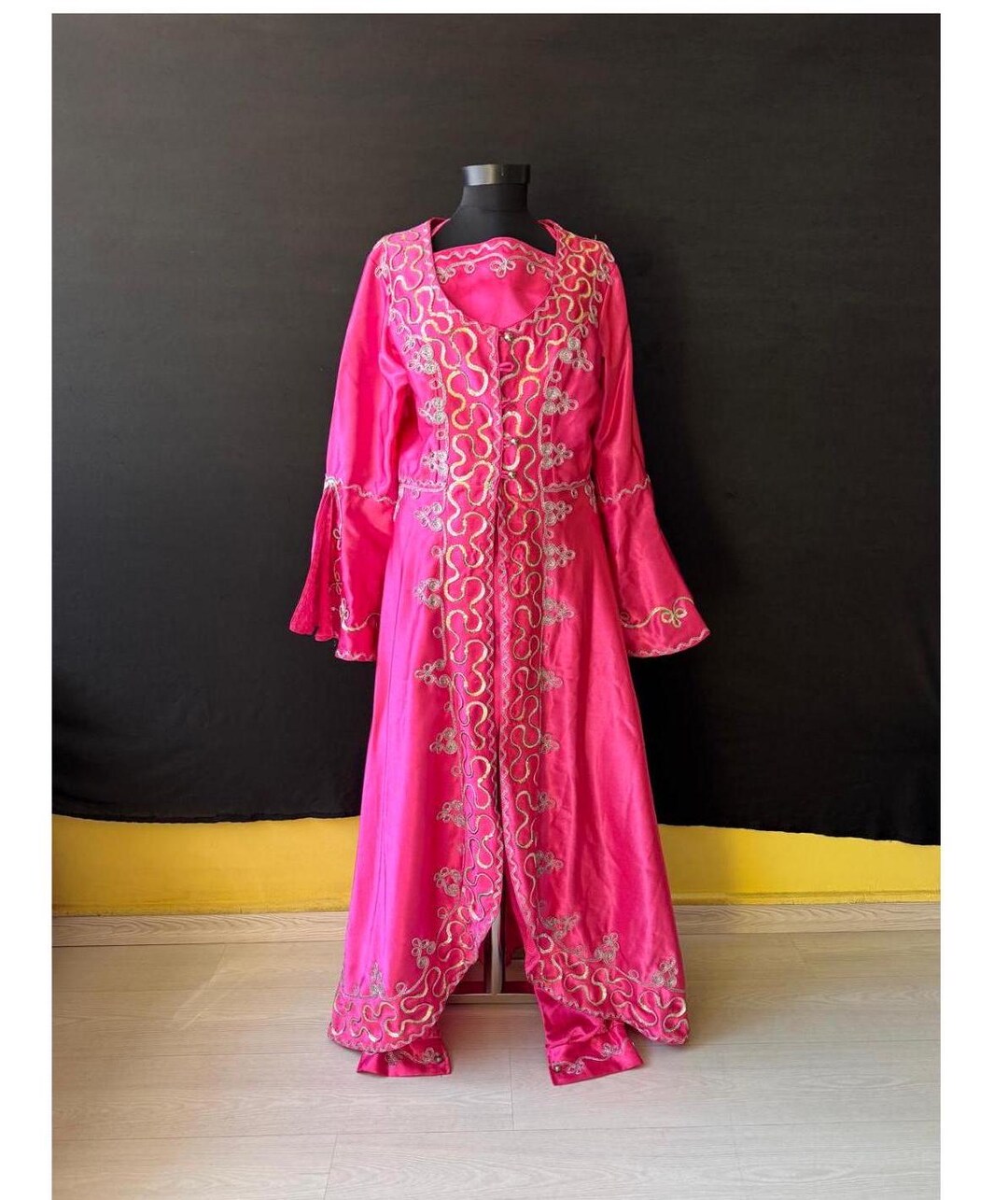 Traditional Vintage Turkish Wedding Dress Pink Shalwar Bindalli ...