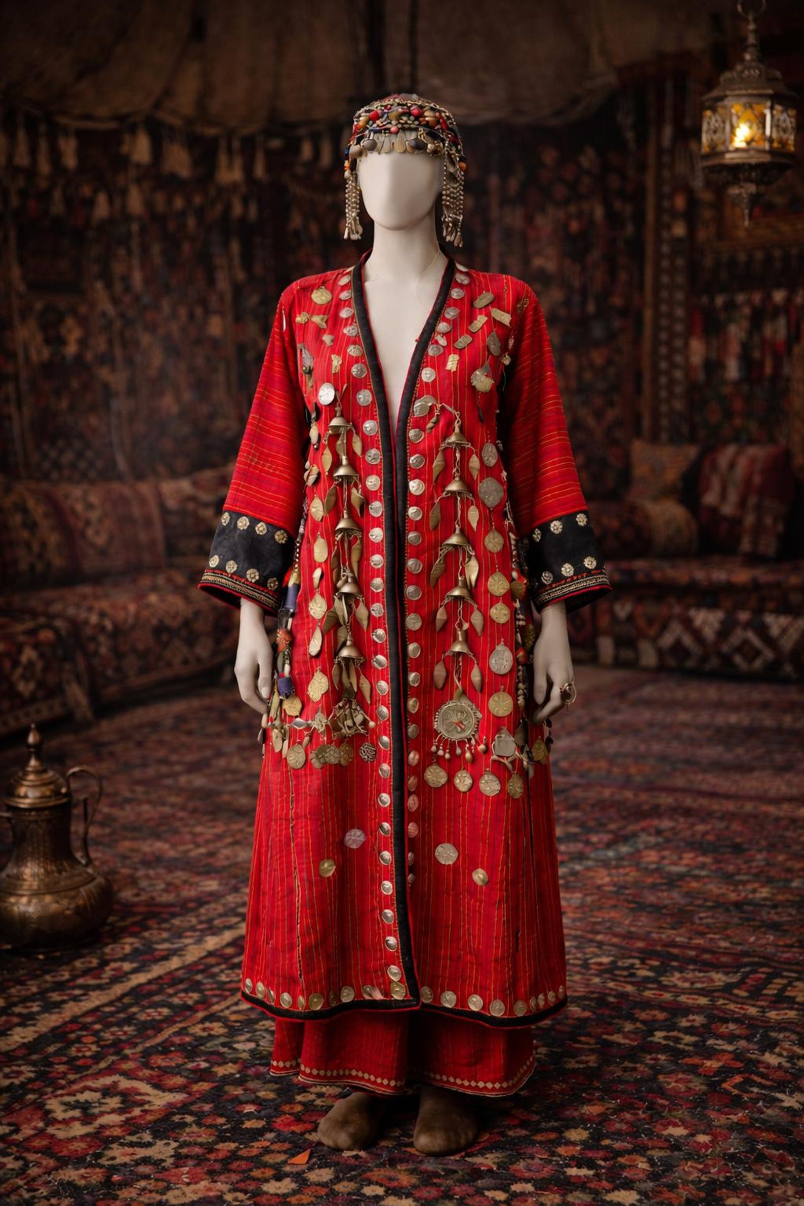 Turkmen Traditional Jacket, Rare Antique Embroidered Kaftan, Handmade ...
