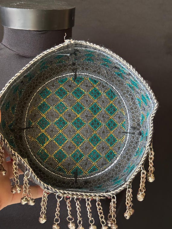 Turkish/Afghan traditional handmade hat/headgear, Tra… - Gem