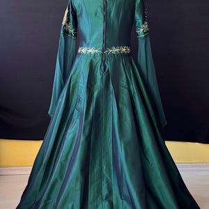 Traditional Vintage Green Bindalli Dress, Turkish Sultan Women's ...