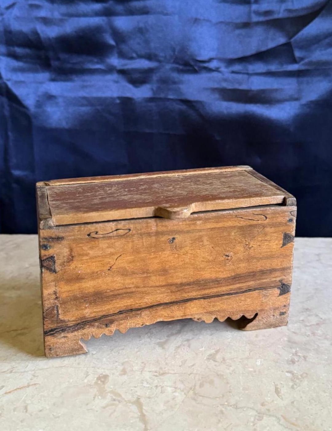 Antique Wooden Box, Wooden Coffee Box, Antique Chest, Antique Small ...