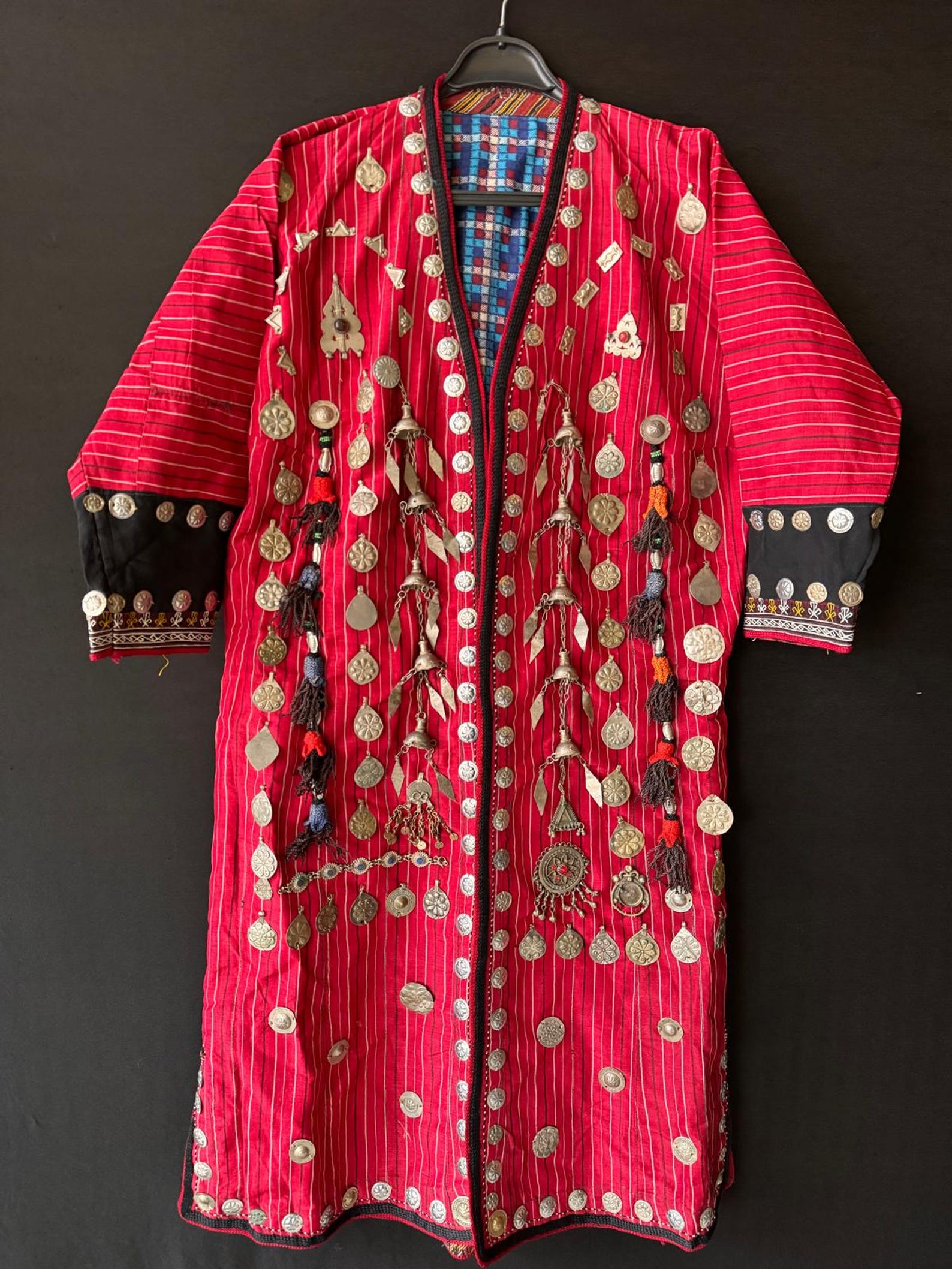 Turkmen Traditional Jacket, Rare Antique Embroidered Kaftan, Handmade ...