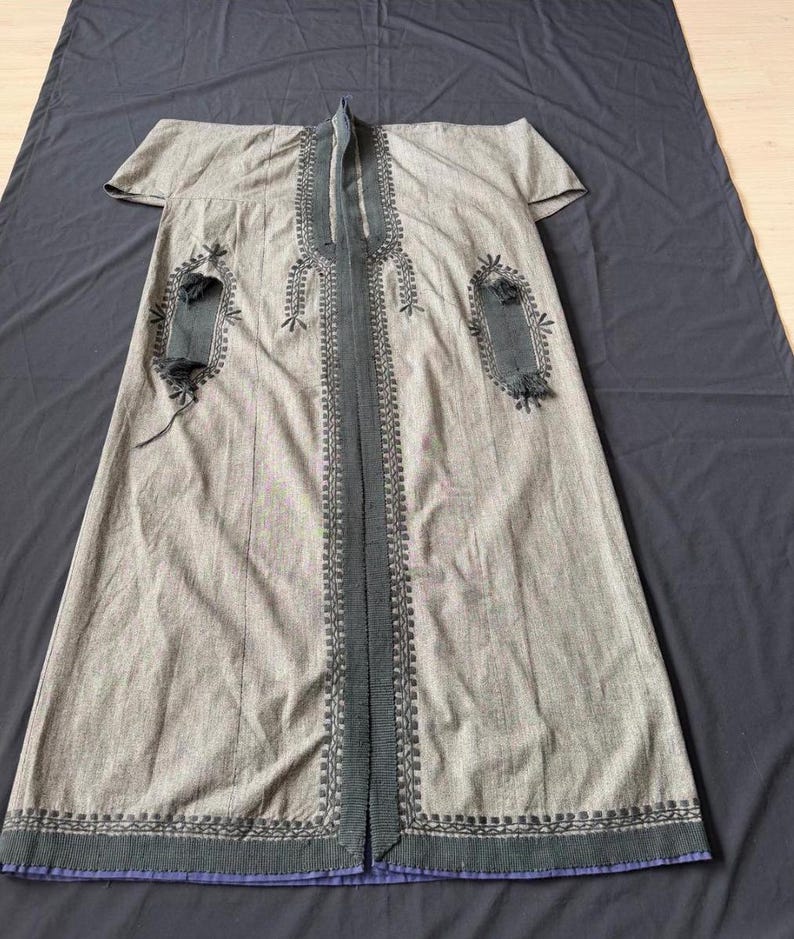 Vintage Uzbek Ikat Chapan Robe: Traditional Woven Jacket - Etsy