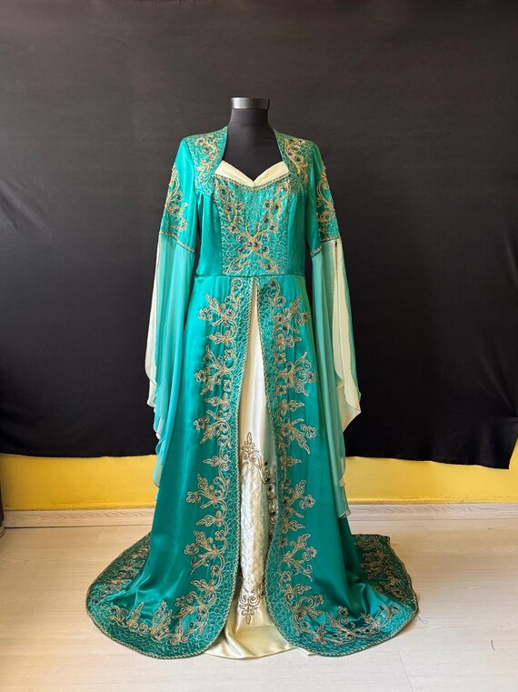 Traditional Turquoise Bindalli ,Turkish Sultan Women'… - Gem