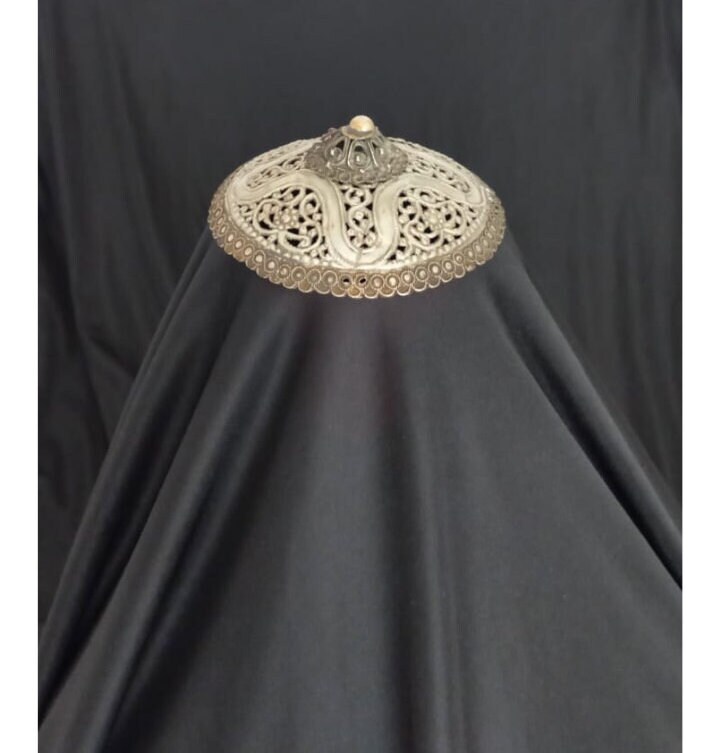 Antique Ottoman Silver Bridal Accessory, Ottoman Fez Cover, Post 1900s ...