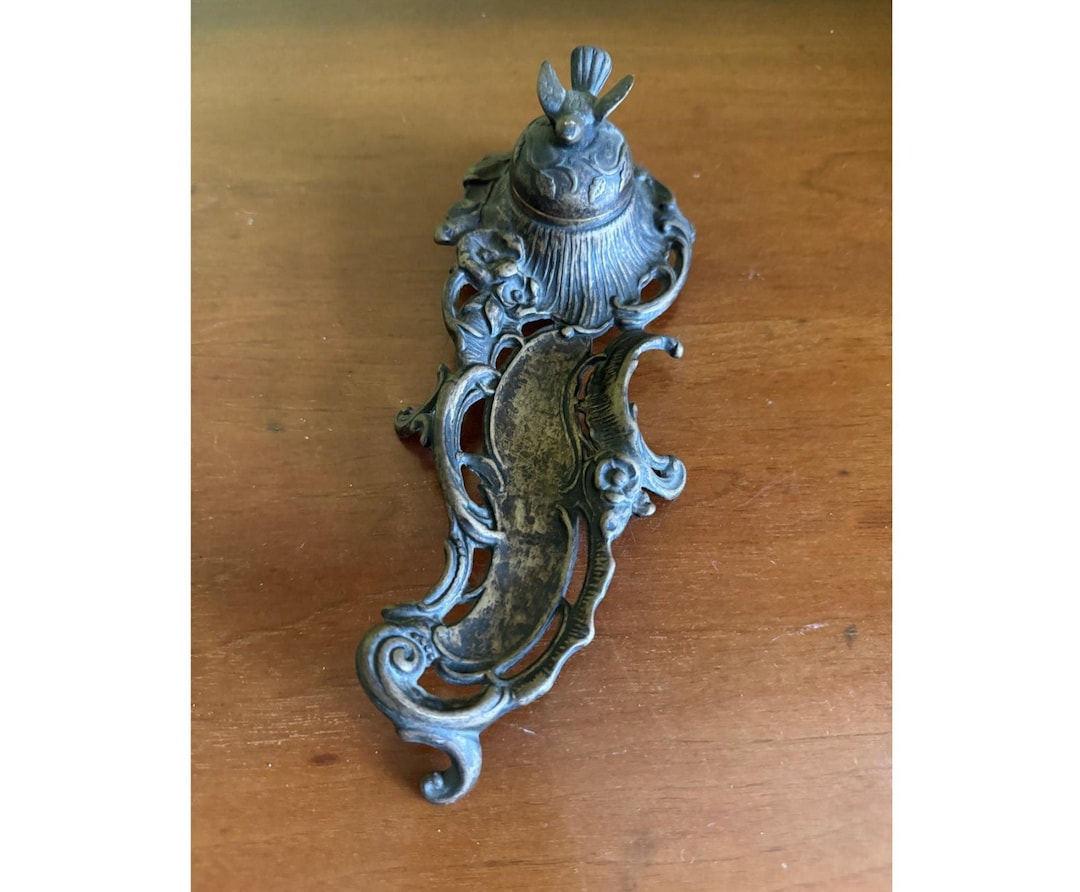 Antique Bronze Inkwell, Inkwell, Office Decor, Home Decor - Etsy