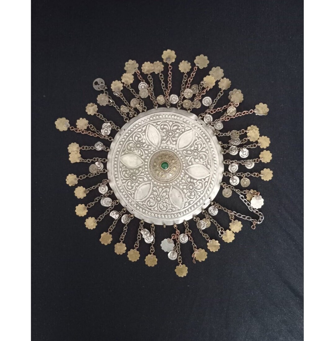 Antique Ottoman Women's Headdress Cape/wedding Headpiece/ethnic Folk ...