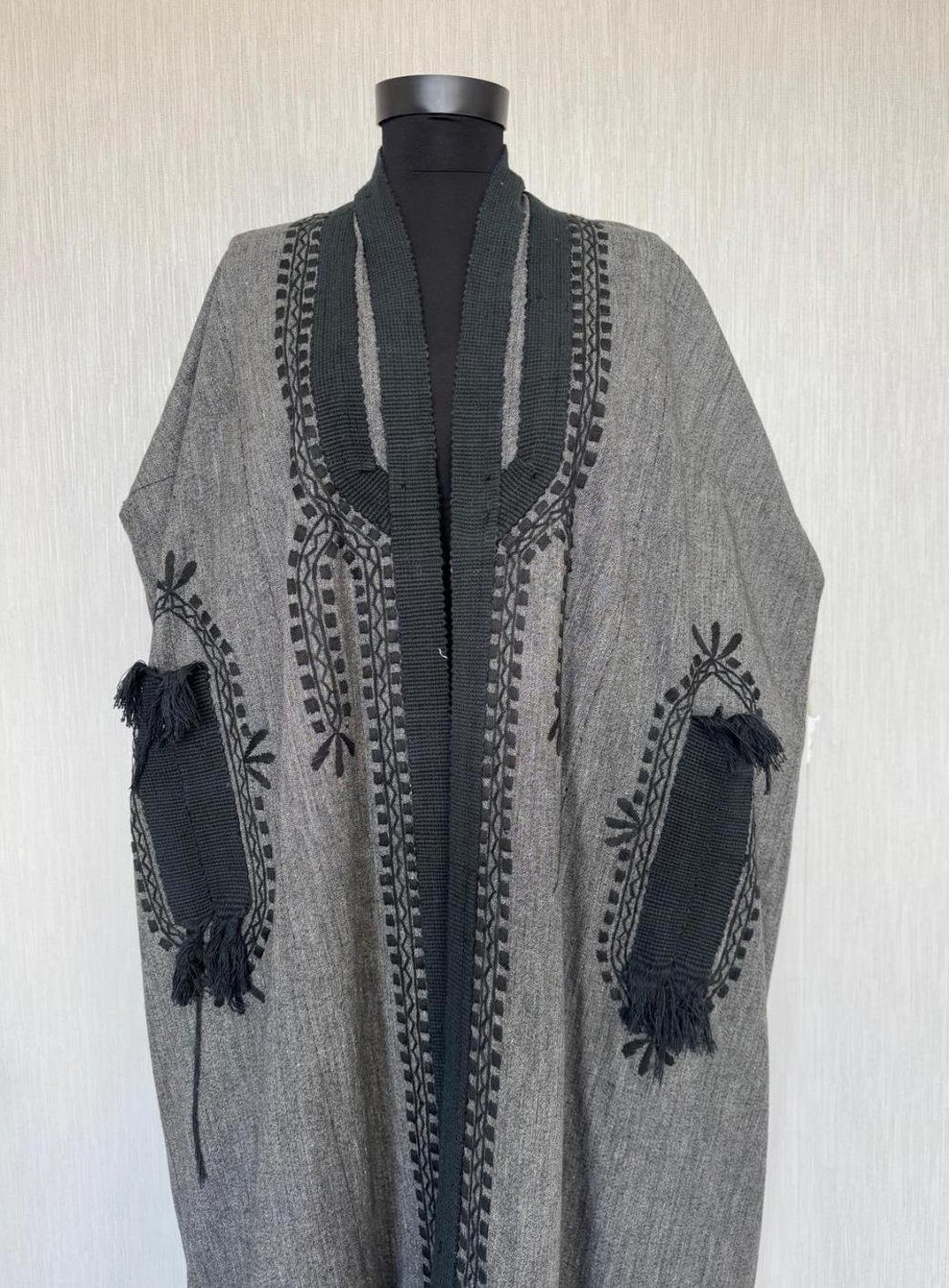 Vintage Uzbek Ikat Chapan Robe: Traditional Woven Jacket - Etsy