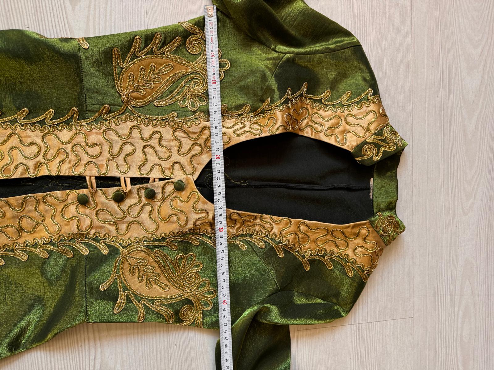 Traditional Green Bindalli Dress, Turkish Sultan Women's Costume ...