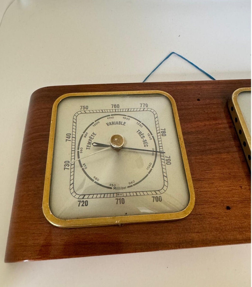 Antique Vintage Barometer ,70s 80s Wall Hanging Barometer - Etsy
