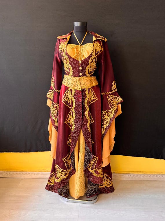 Traditional Red Bindalli ,Turkish Sultan Women's Cost… - Gem
