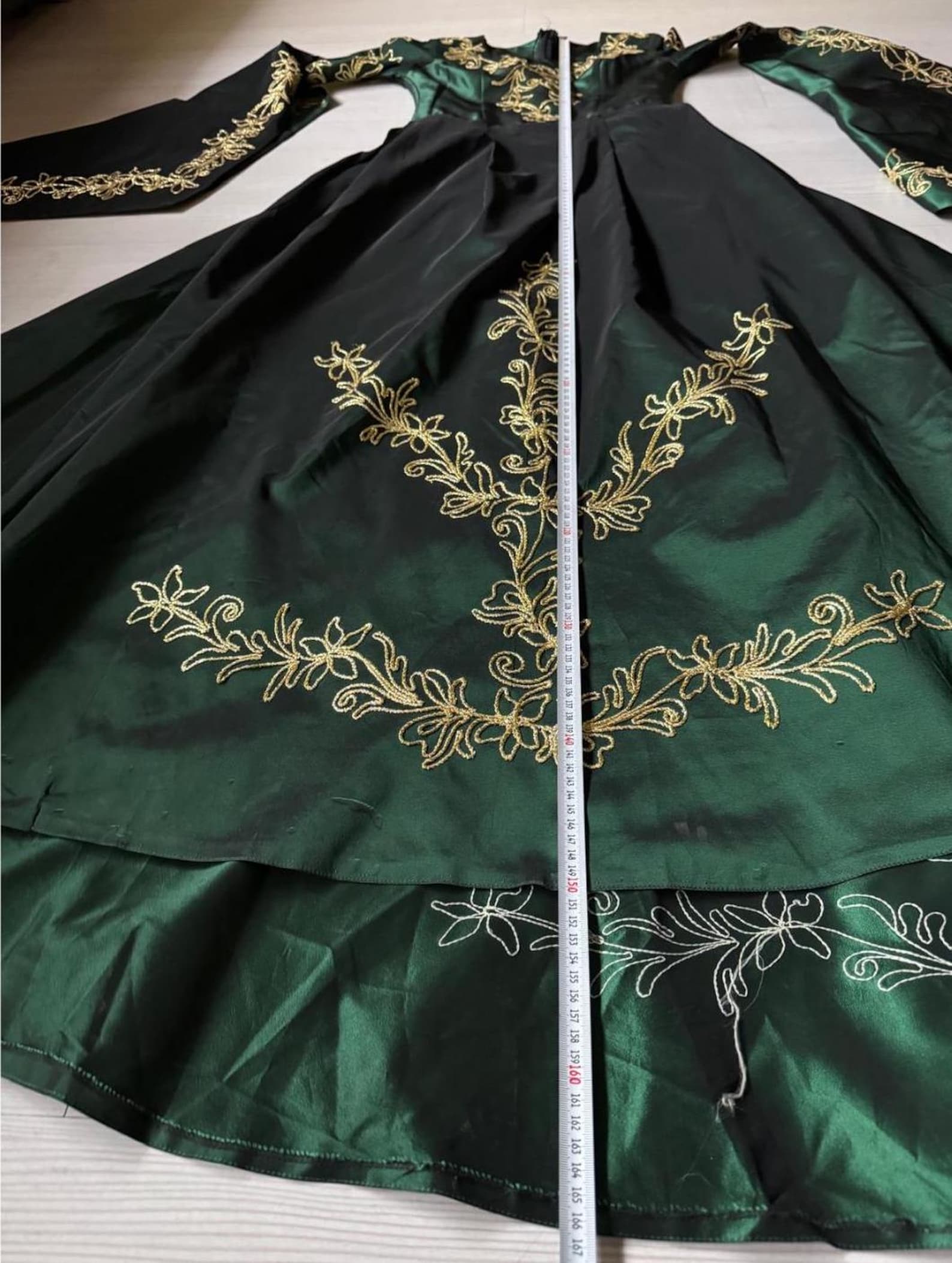 Traditional Vintage Green Bindalli Dress, Turkish Sultan Women's ...