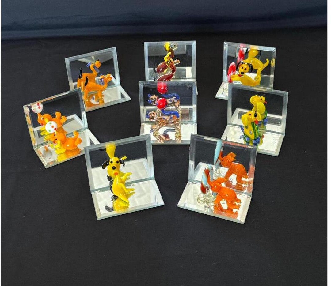 Handmade Murano Glass Animal Figurines: Mini Art Statues - Etsy