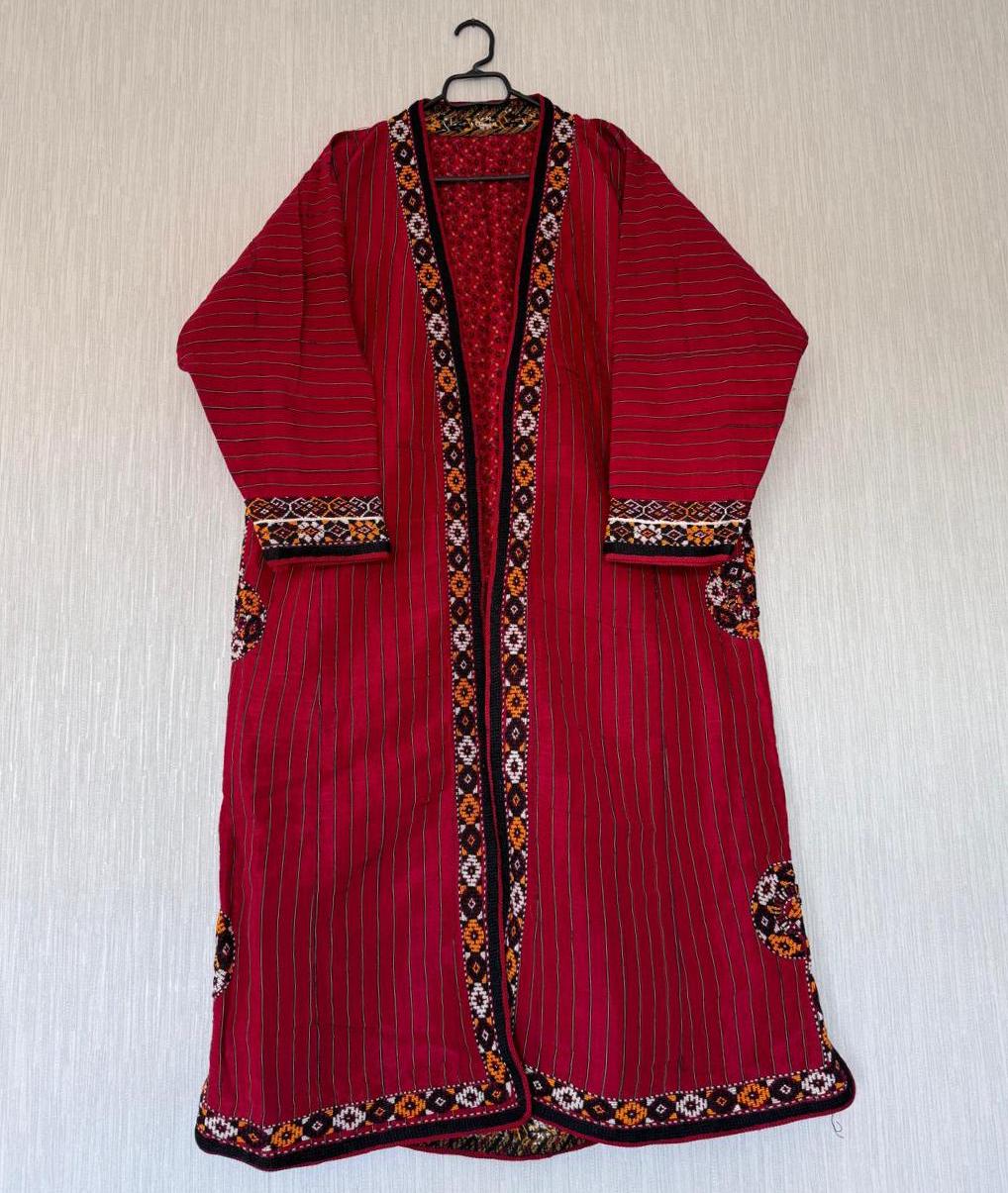 Overcoat, Turkmen Silk Embroidered Chapan, Antique Jacket, Kimono ...
