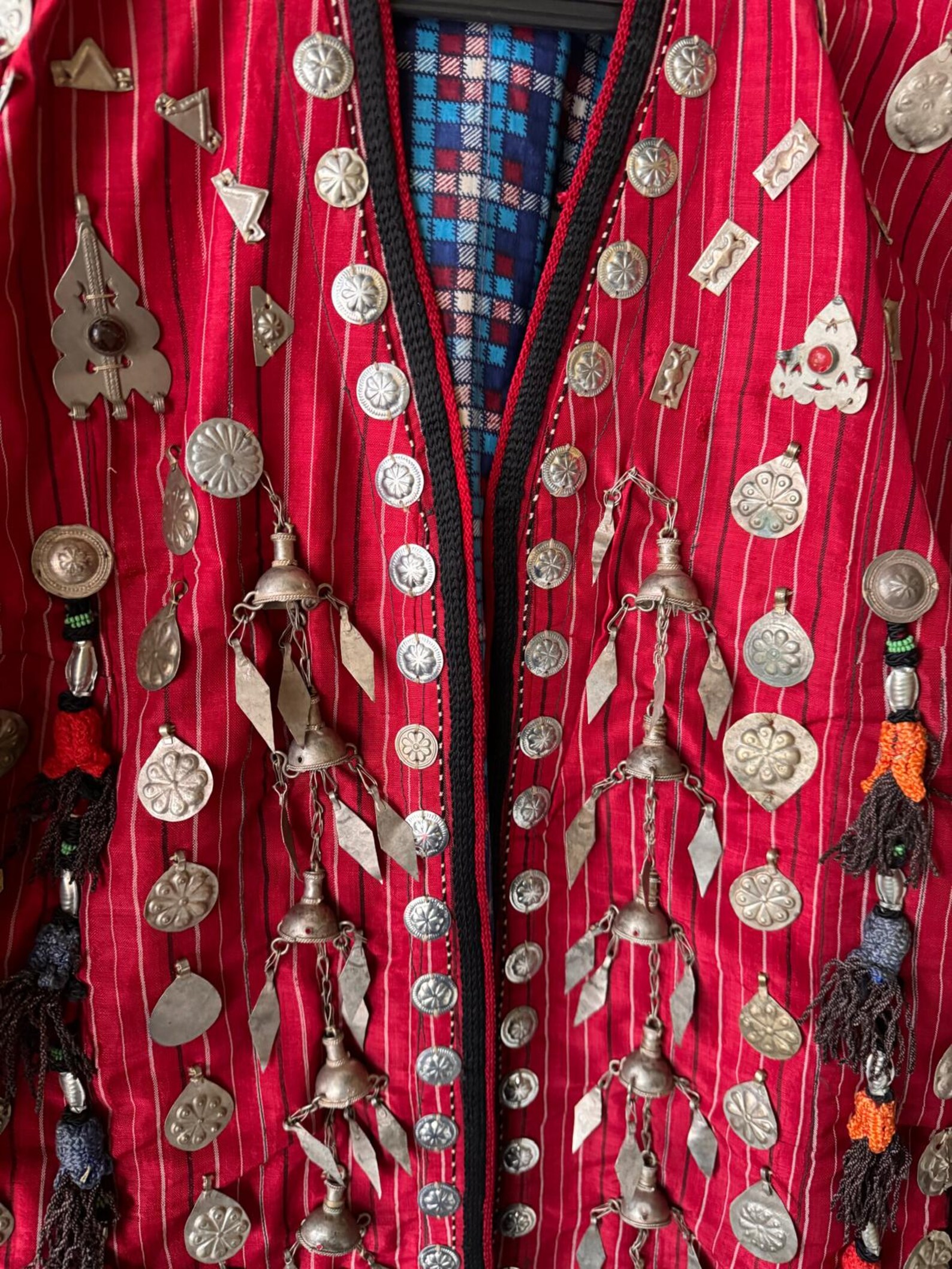 Turkmen Traditional Jacket, Rare Antique Embroidered Kaftan, Handmade ...